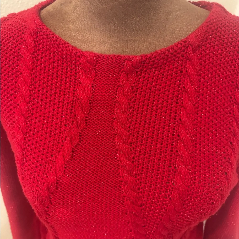 Cupio | Sweaters | Cupio Vibrant Red Knit Sweater | Poshmark